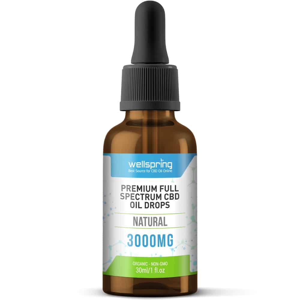 3000mg Full Spectrum CBD Oil Drops - Wellspring CBD